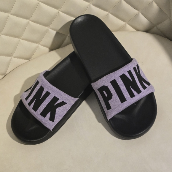 PINK Victoria's Secret | Shoes | New Pink Victorias Secret Slides Size ...